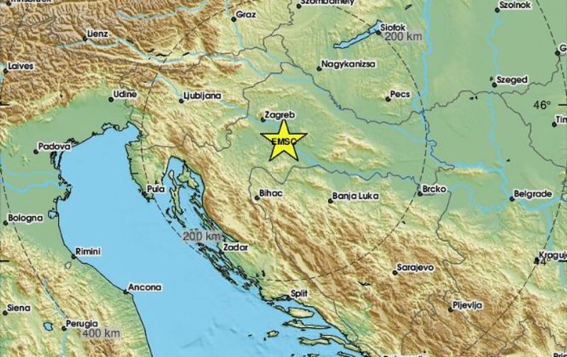 Prilično jak potres magnitude 4,0 s epicentrom kod Petrinje | Telegram.hr
