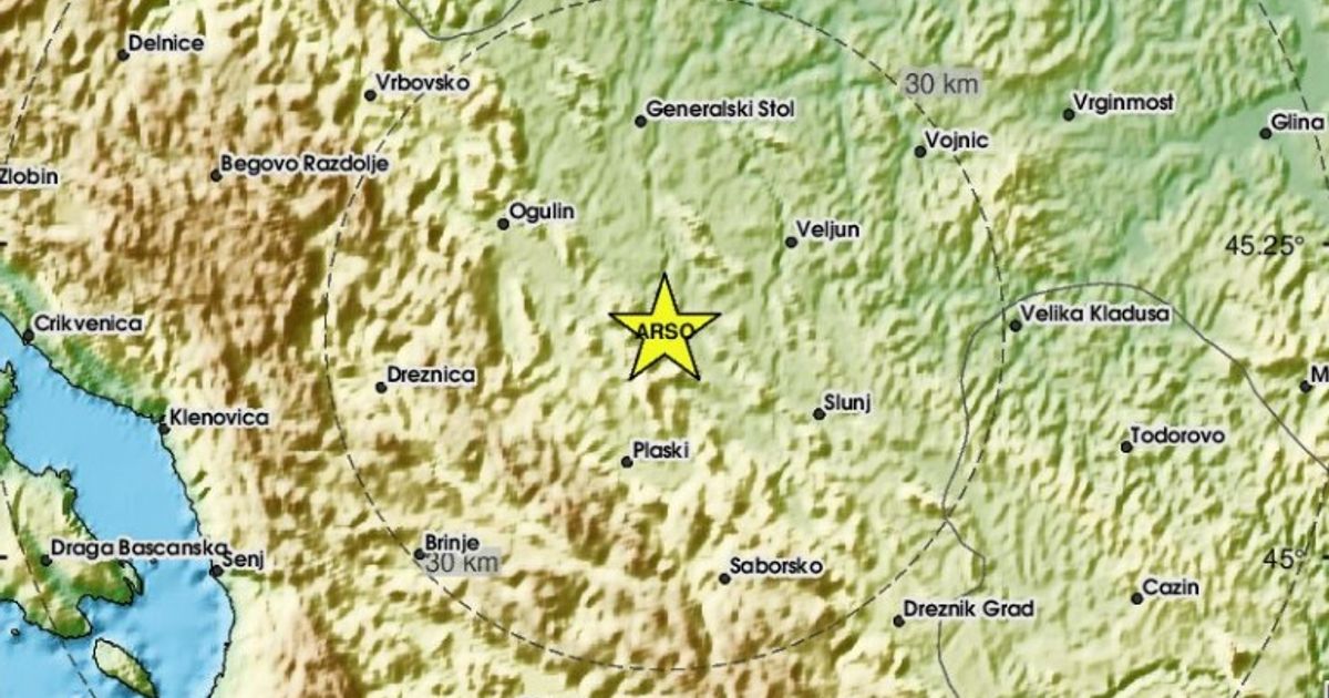 Potres kod Ogulina | Telegram.hr