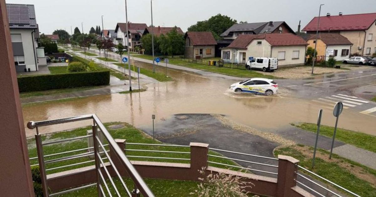 Kiša nakratko poplavila ulice Koprivnice | Telegram.hr