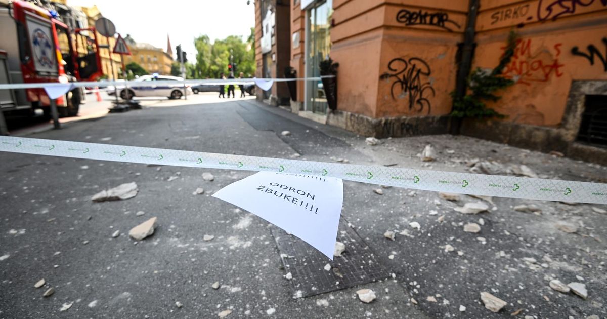 Opet pao dio fasade u centru Zagrebu, vatrogasci izašli na teren | Telegram.hr