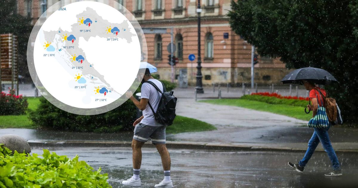 Danas nas očekuju pljuskovi s grmljavinom, a probleme će stvarati i ...