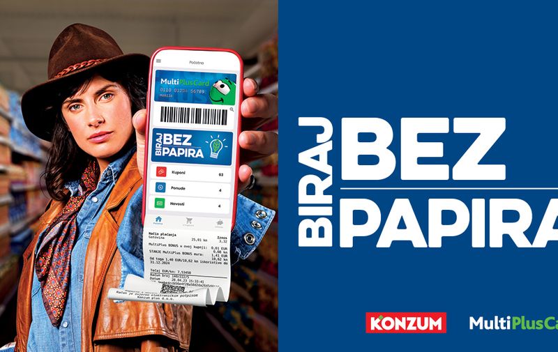 Konzum uvodi elektroničke račune za sve MultiPlusCard korisnike | Telegram.hr