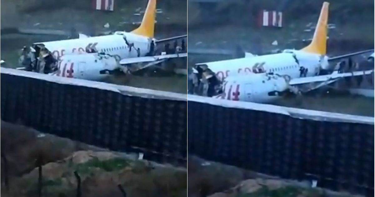 Avion u Istanbulu promašio pistu i raspao se na tri dijela; snimke su ...