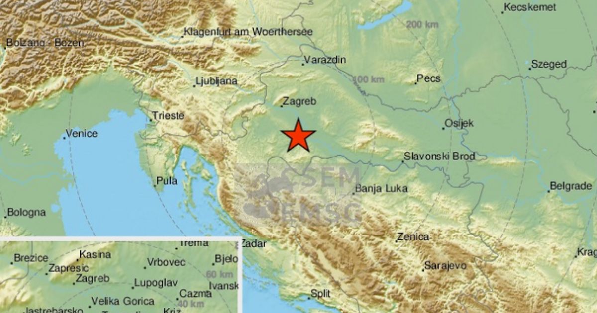 Novi snažan potres kod Petrinje; Seizmološka služba javlja da je bio magnitude 5 stupnjeva po ...