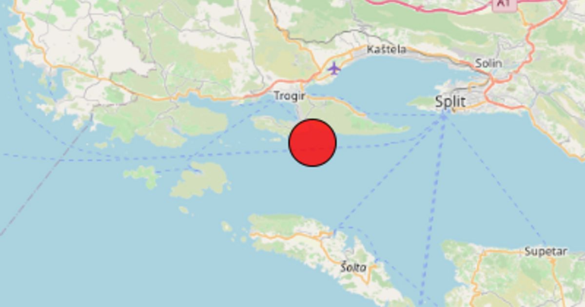 Potres magnitude 3 stupnja kod Splita, osjetio se u cijeloj Dalmaciji ... Potres magnitude 3 stupnja kod Splita, osjetio se u cijeloj Dalmaciji ...