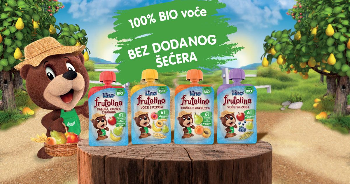 Novitet koji već osvaja roditelje: Lino Frutolino BIO kašice u ...