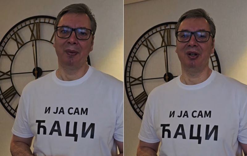 Vučić čestitao Dan studenata u majici s natpisom 'I ja sam ćaci ...