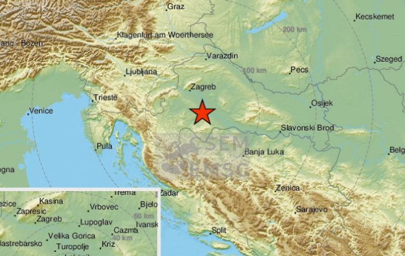 Novi snažan potres kod Petrinje; Seizmološka služba javlja da je bio magnitude 5 stupnjeva po ...